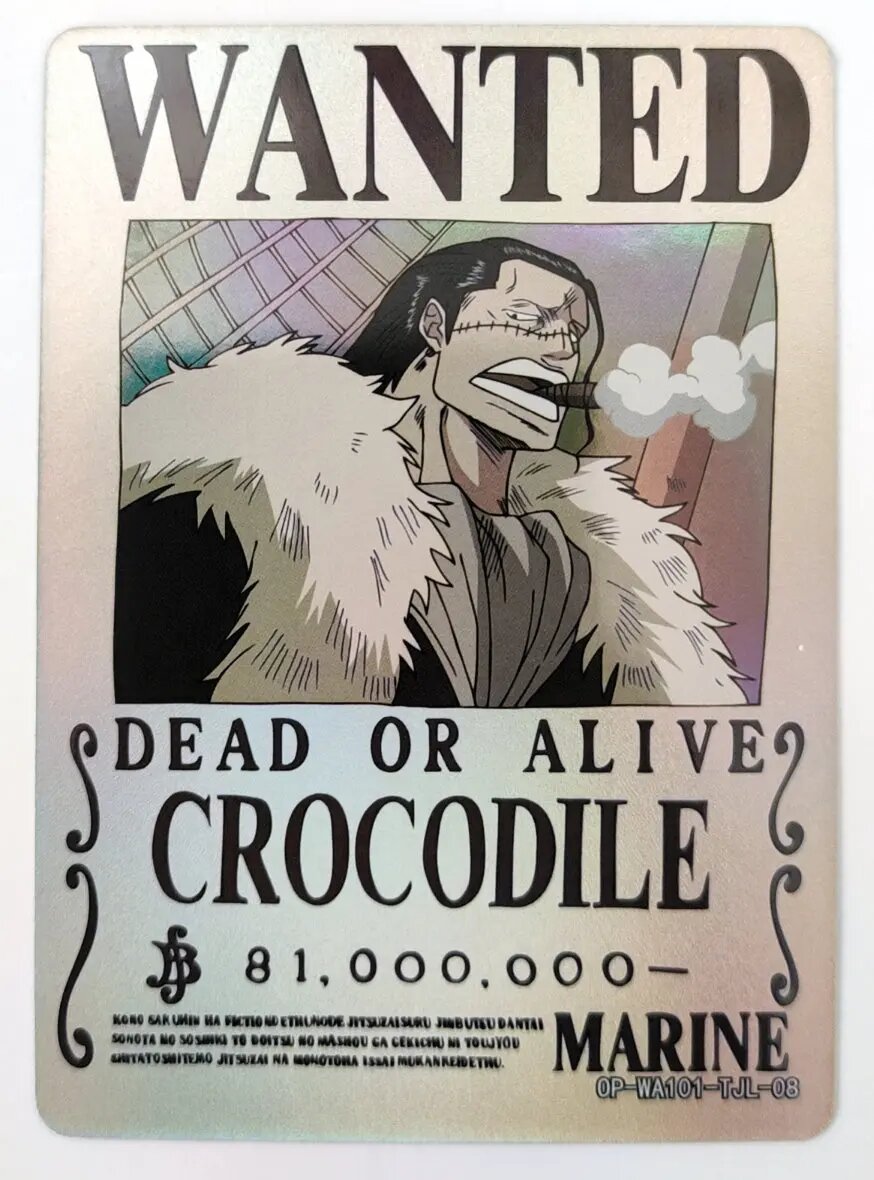 Коллекционная карта ONE PIECE Crocodile OP-WA101-TJL-08