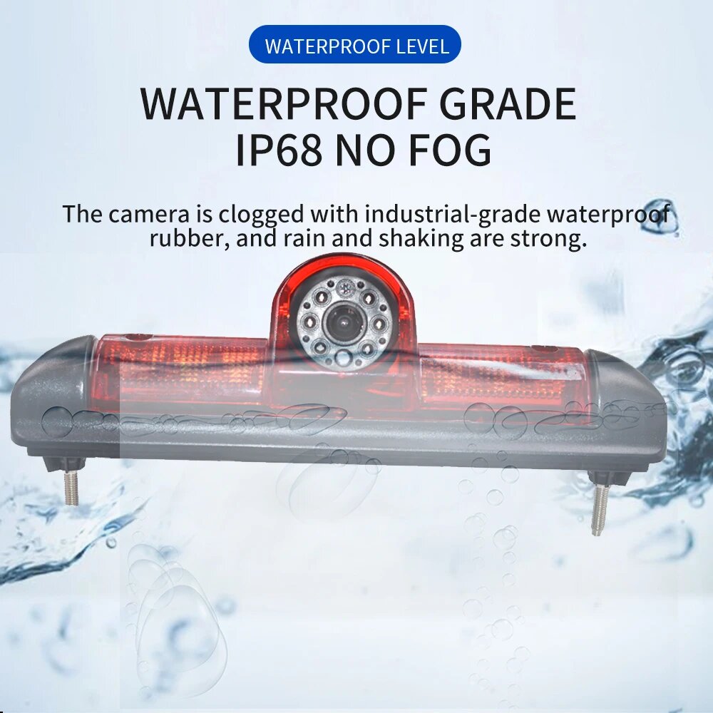 Автомобильный 3-й стоп светильник камера заднего вида Водонепроницаемая камера заднего вида ночного видения для Fiat Ducato/Peugeot Boxer/Citroen Jumper