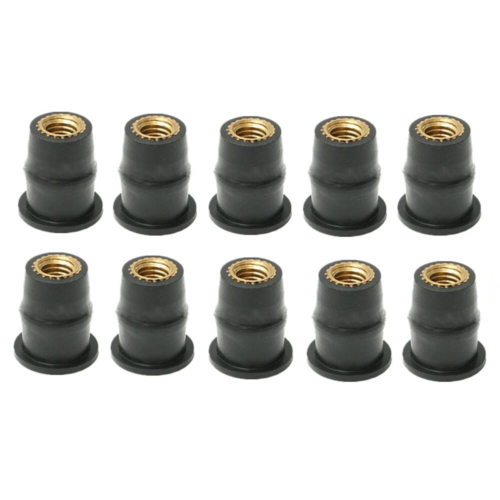 Метрический крепеж для ветрового стекла мотоцикла, винты для лобового стекла, резиновые крепежные M6