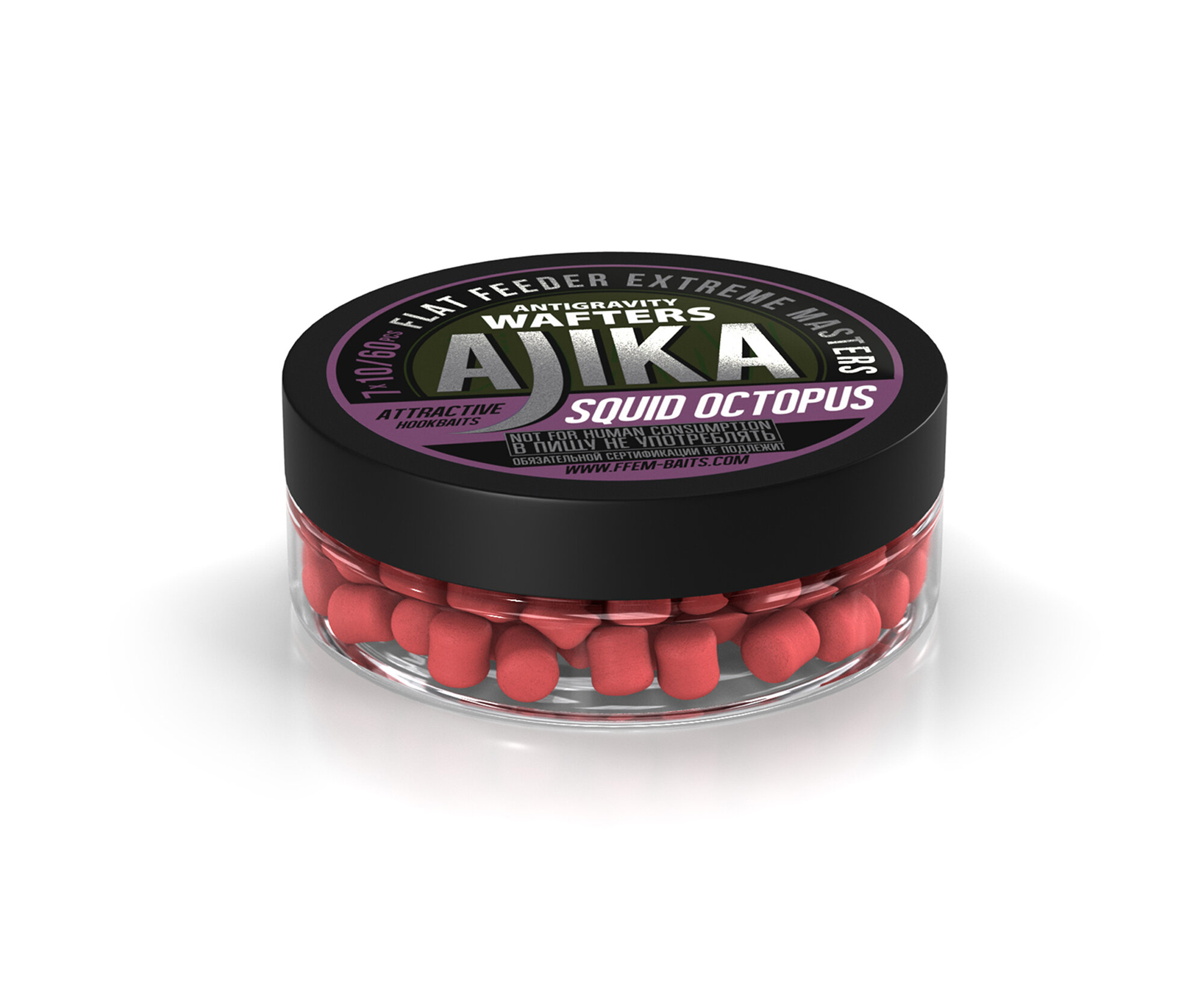 Бойлы нейтральные (вафтерсы) FFEM Ajika 7x10 мм Squid Octopus
