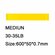 Желтый резиновый эспандер MEDIUM 30-35LB 600*50*0.7mm