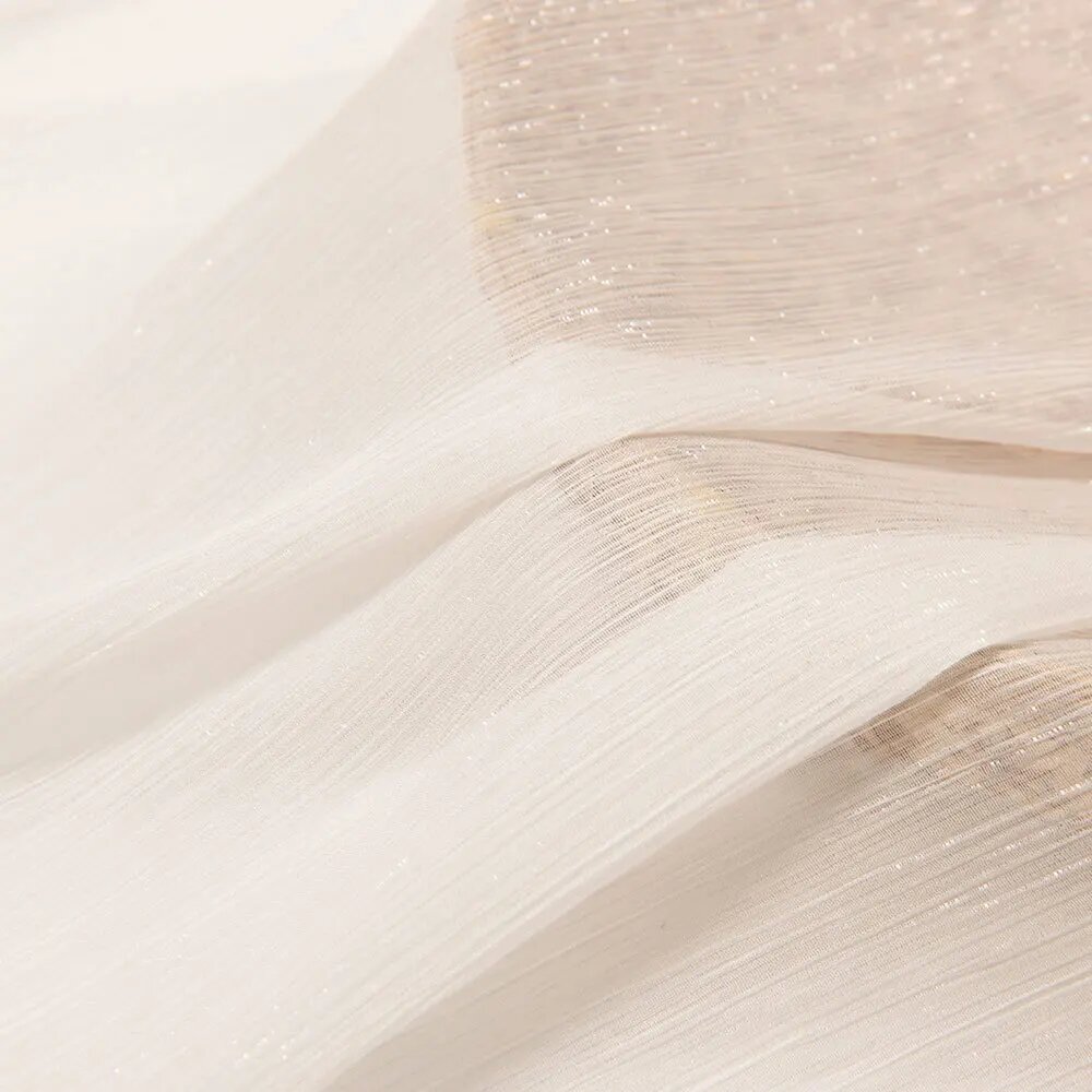 Прозрачная шифоновая ткань Findohope 70x45 см белый