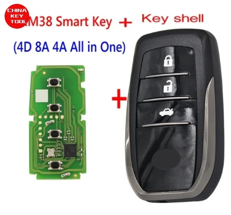 Xhorse XSTO01EN для Toyota XM38 Smart Key 4D 8A 4A «все в одном» с для KEY TOOL Plus Max VVDI2 VVDI Mini Поддержка обновления DAKA3 BUTTONSJIAO