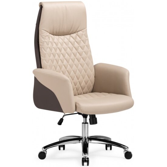 Кресло офисное Woodville Avrora beige / brown