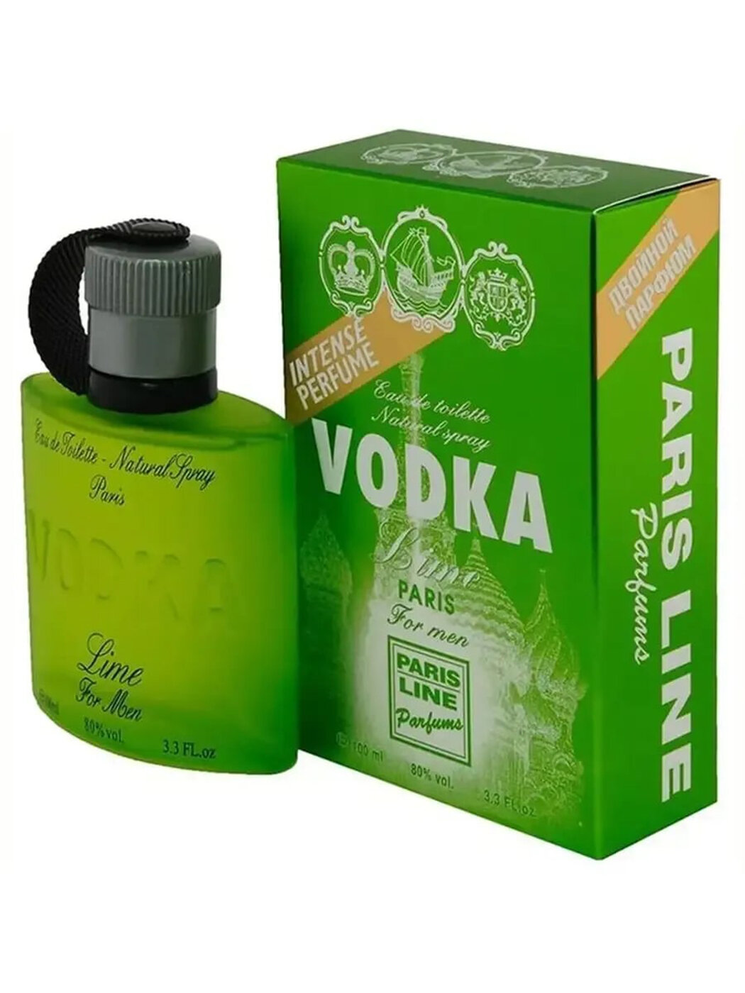 Paris Line Parfums Vodka Lime / Пари Лайн Парфюмс Водка Лайм Туалетная вода мужская 100 мл