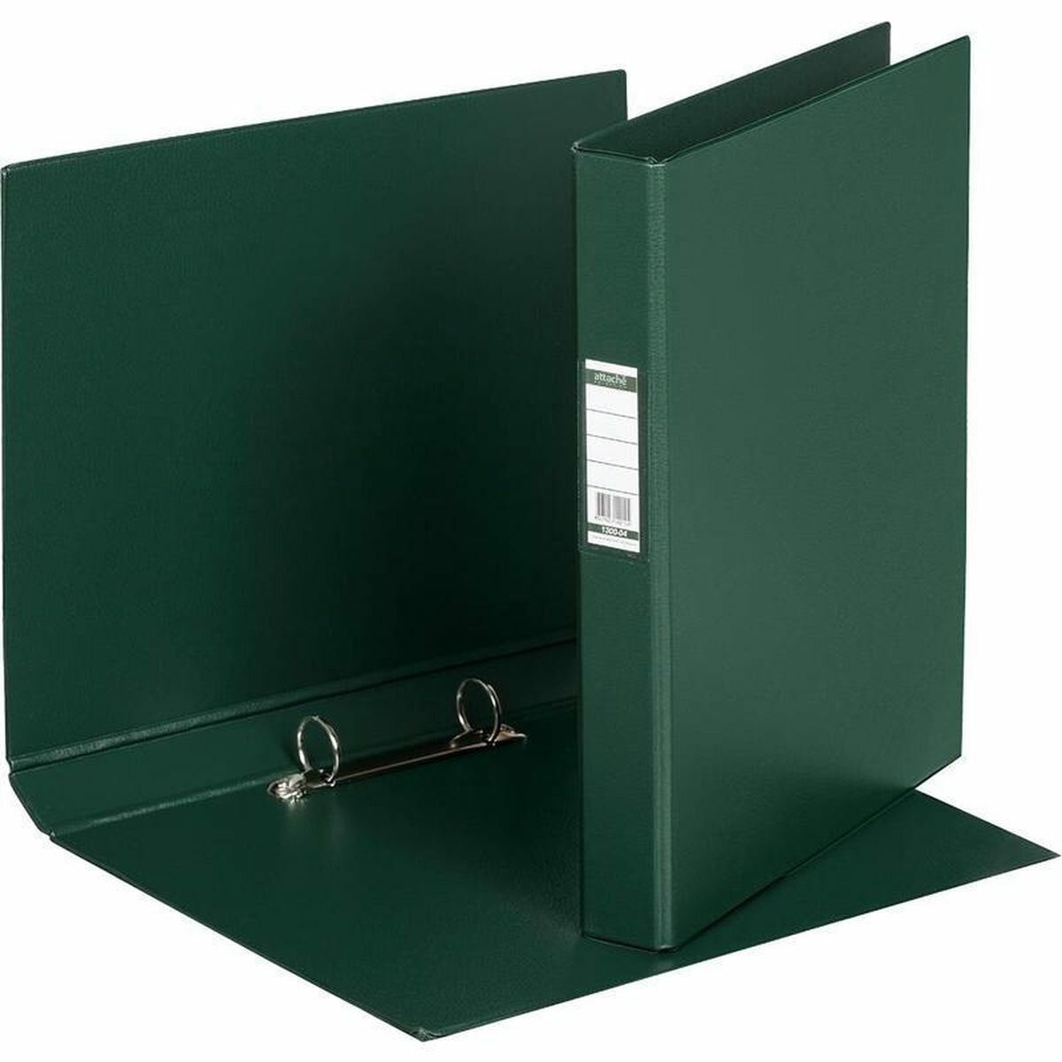 Папка на 2-х кольцах Attache Selection (А4, корешок 35мм, кольца d=25мм, до 250л.) темно-зеленая