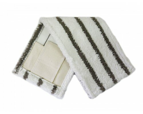 Насадка на швабру МОП плоский микрофибра с жестким абразивом 50 см 2 шт.