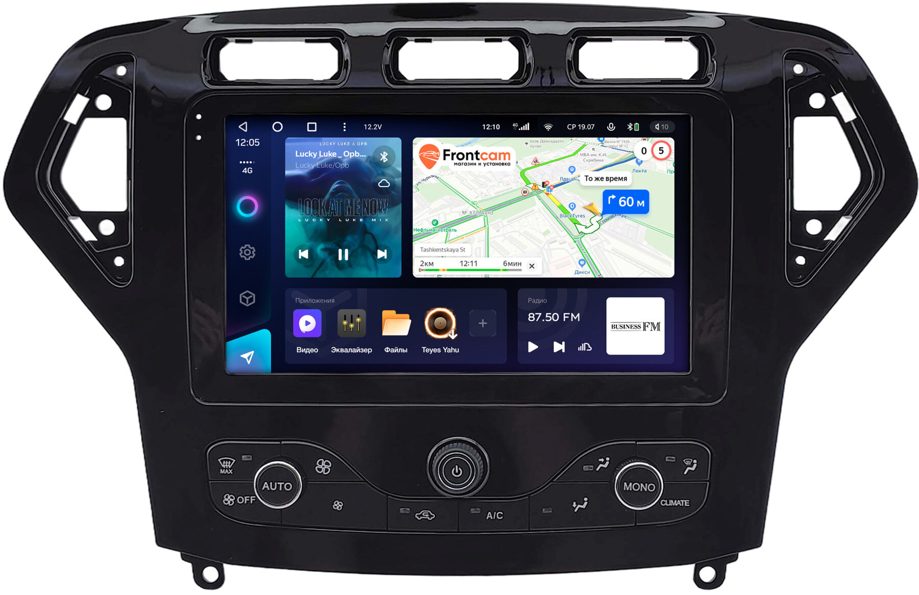 Штатная магнитола Ford Mondeo 4 2006-2010 (Тип 2, с климат-контролем) Teyes CC3 4/32 9" RM-9-2201 Android 10 (4G-SIM, DSP, QLed)