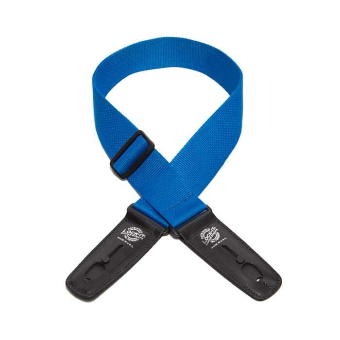 Ремень для гитары с блокировкой D'Andrea LIS-003-P2-PBLU синий