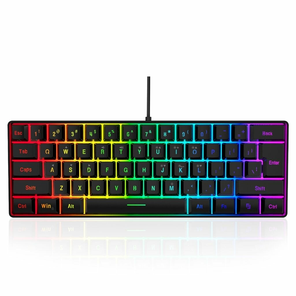 RGB игровая клавиатура с медиа-клавишами и защитой от воды