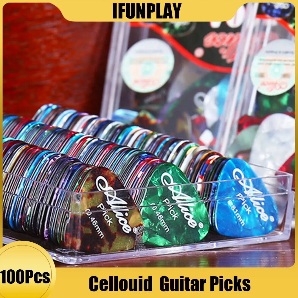 Медиаторы для гитары IFUNPLAY AP-100A, Cellouid 0.81