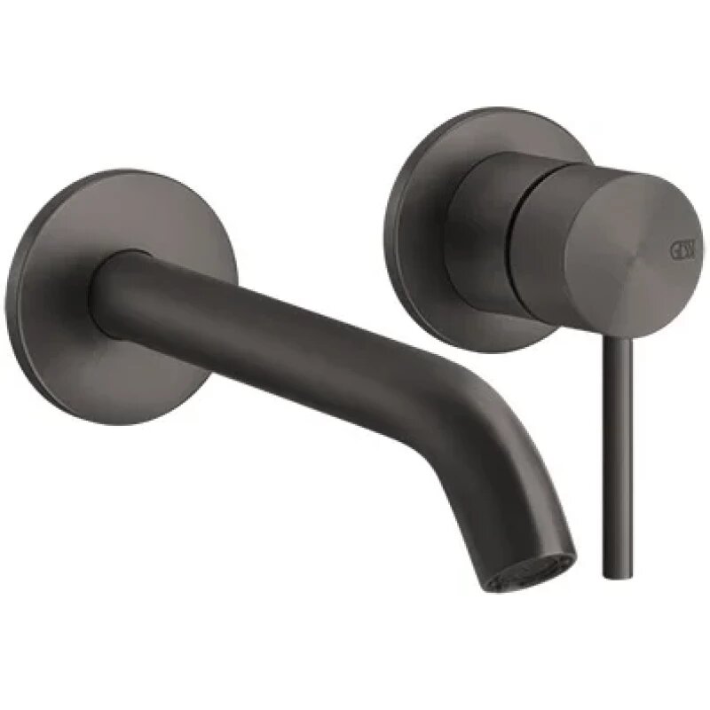 Смеситель Gessi Gessi316 54086#707 для раковины, встраиваемый, внешняя часть, цвет шлифованное Black Metal PVD