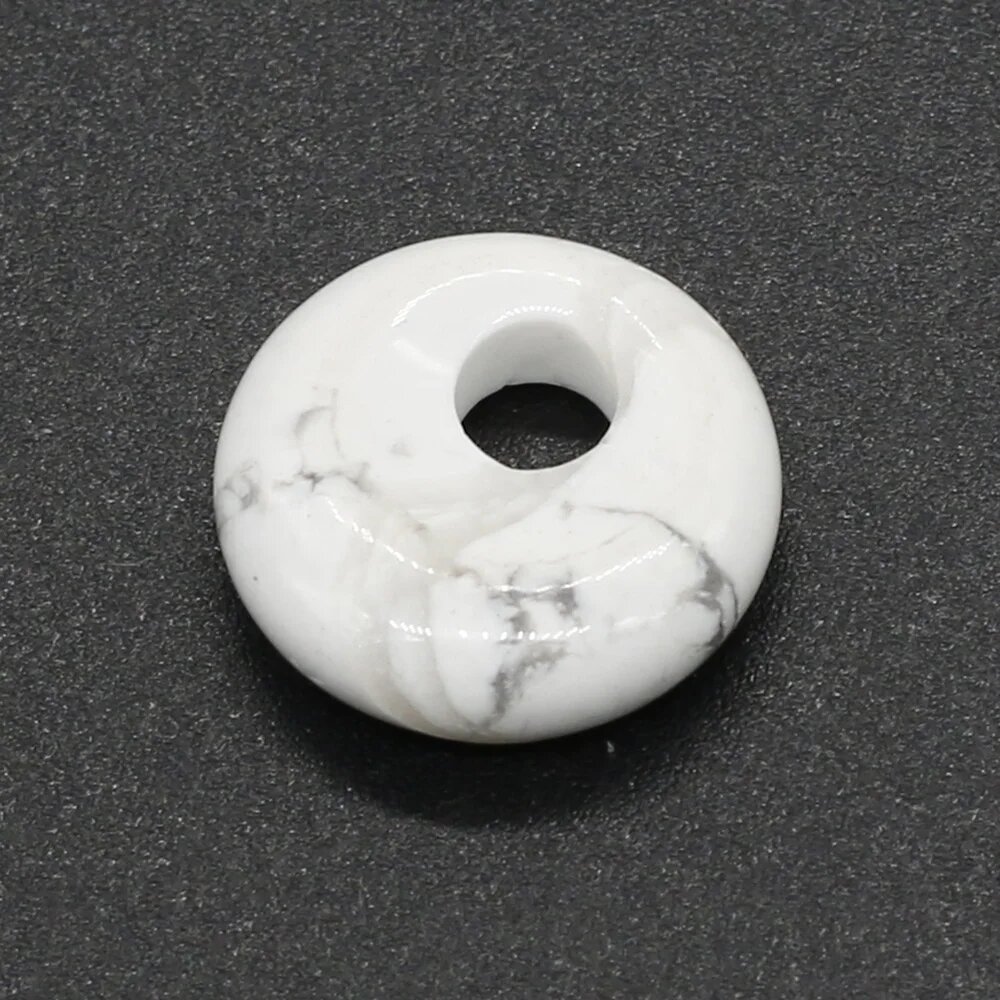 Бусины агат 4 шт. Белый, White Turquoise