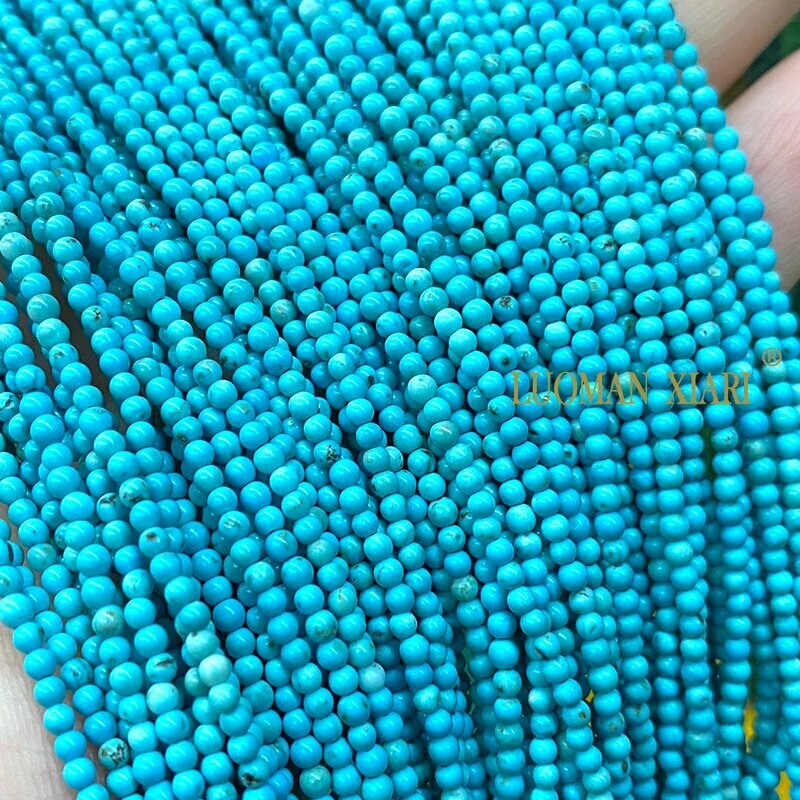Бусины из бирюзы LUOMAN XIARI 2 3 4 мм 6mm 61-63pcs