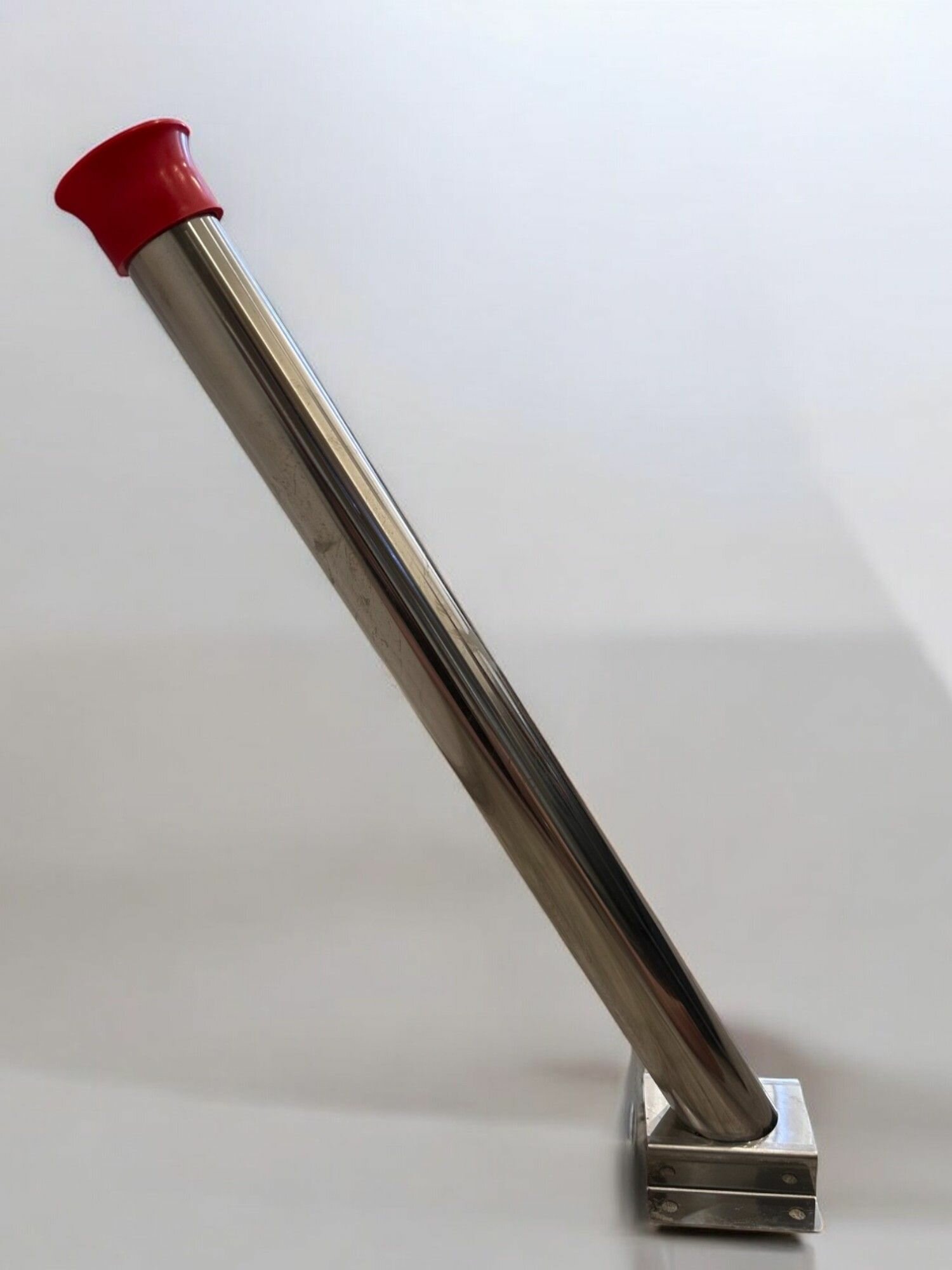 Держатель пистолета из нержавеющей стали для автомойки напольный (красный)