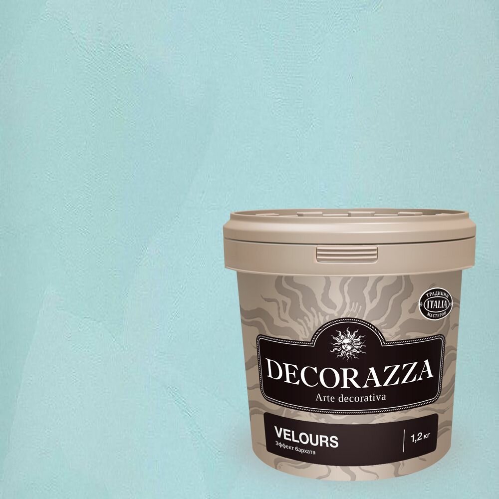 Декоративная штукатурка с эффектом бархата Decorazza Velours (1,2кг) VL 10-32