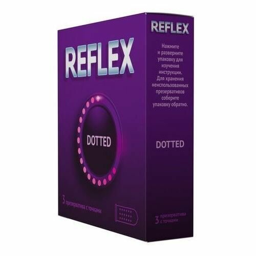 Reflex Dotted Презервативы из натурального латекса в смазке N3