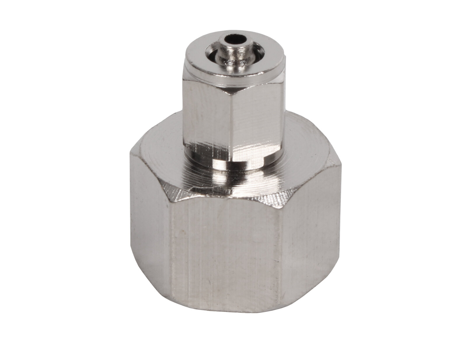 Фитинг прямой с внутренней резьбой и накидной гайкой KPCF4-02-1/4