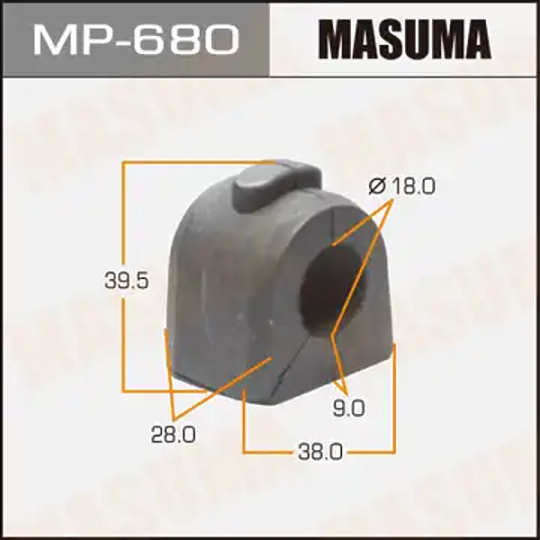MASUMA MP-680 (20401FA020 / 20401FA021) втулка стабилизатора (Комплект 2 штуки)