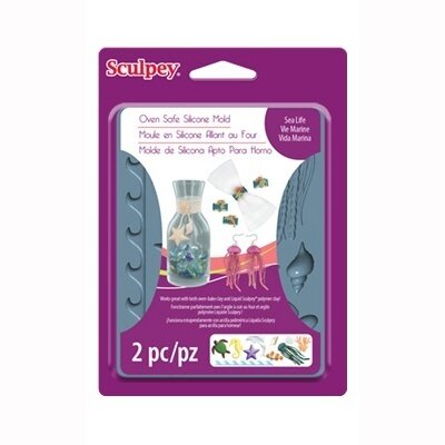 Силиконовая форма для слепков Sculpey Silicone Bakeable Mold, Sea Life (APM)