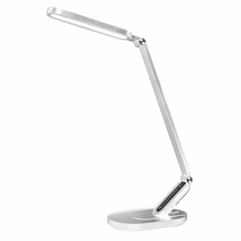 Светильник настольный Camelion KD-859 C01, белый, LED, 10W, 230В, сенсорный, регулируемая яркость, USB (13534)