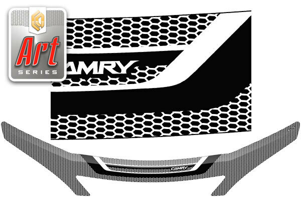 Дефлектор капота (exclusive) (Серия "Art" графит) Toyota Camry