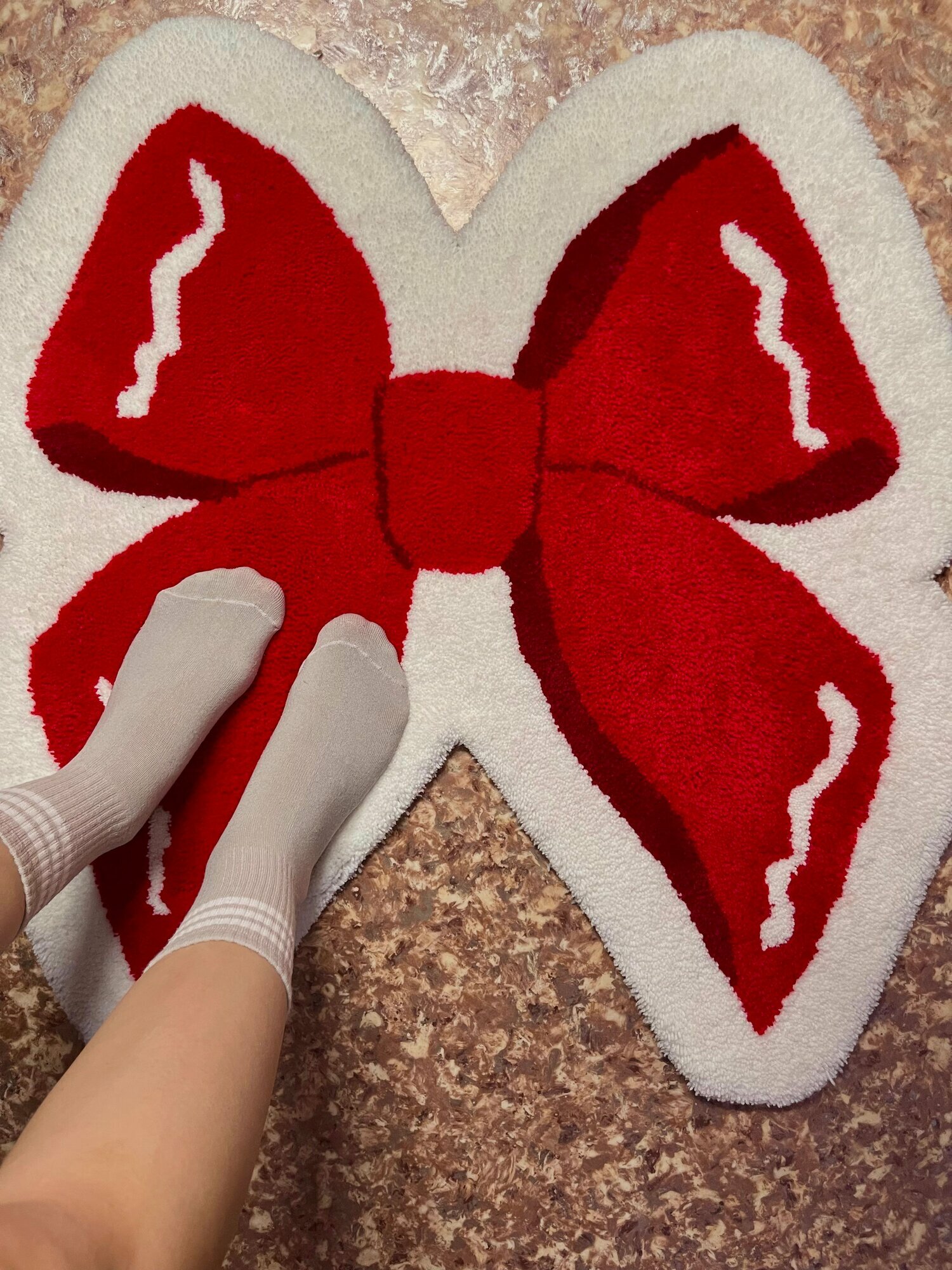 Ковер, тафтинговый, ручной работы, акриловый/хлопковый, Россия, 0,77x0,77 м