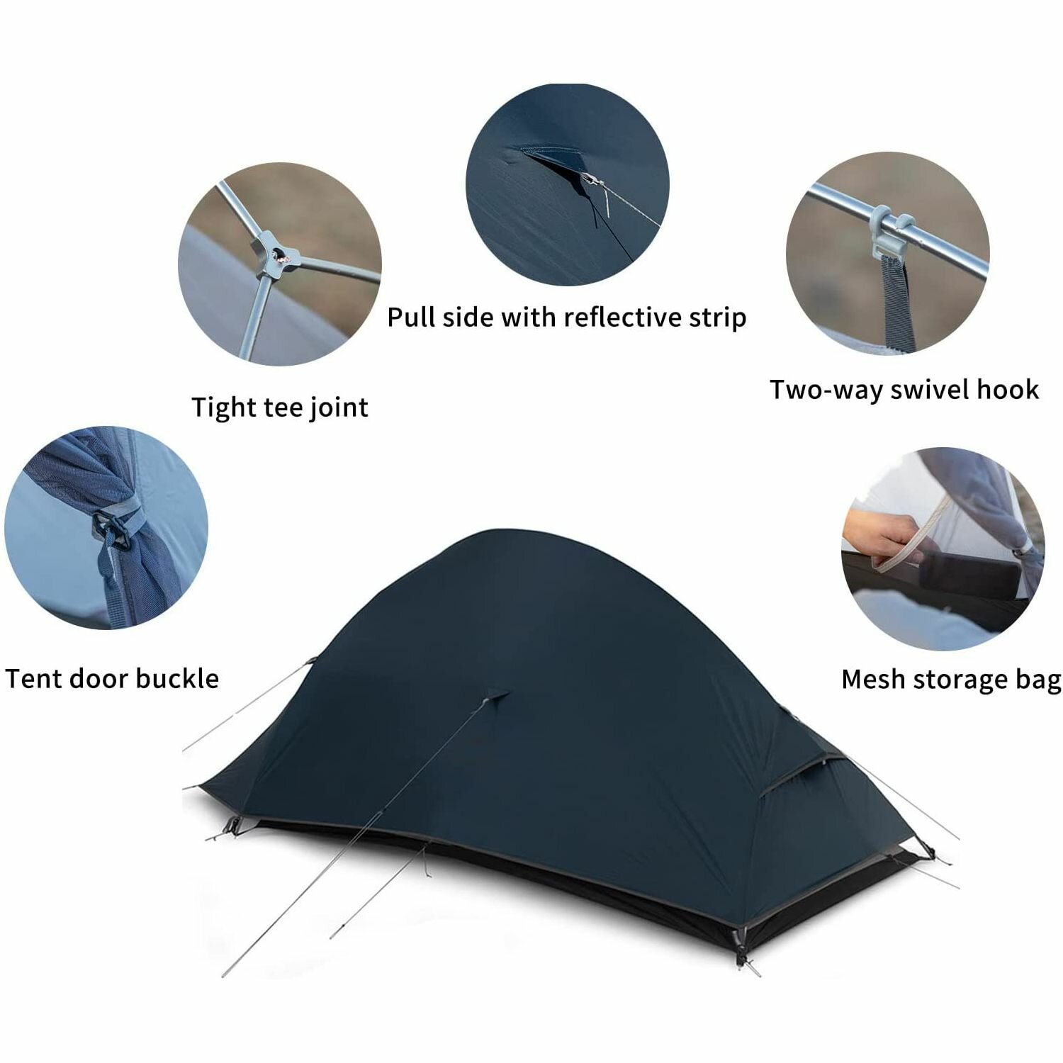 Палатка для рыбалки туристическая походная 2-местная Naturehike Cloud Up 2