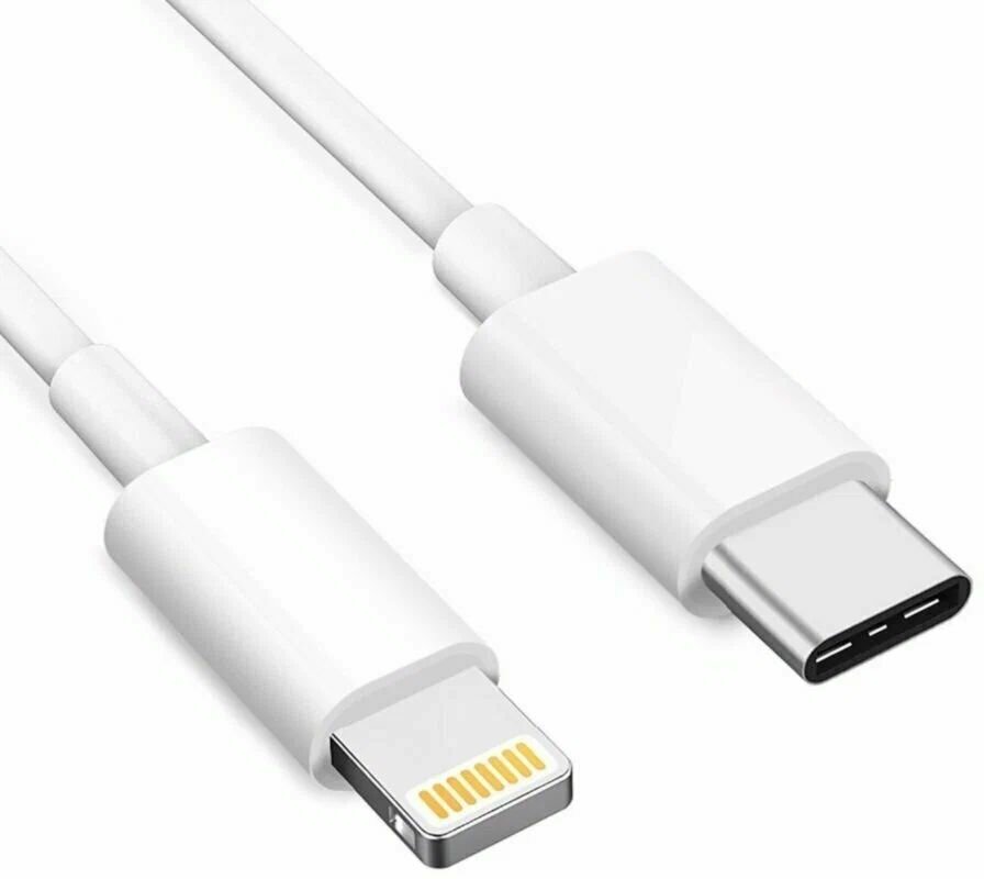 Кабель Type-C to Lightning 1м белый — фото 1