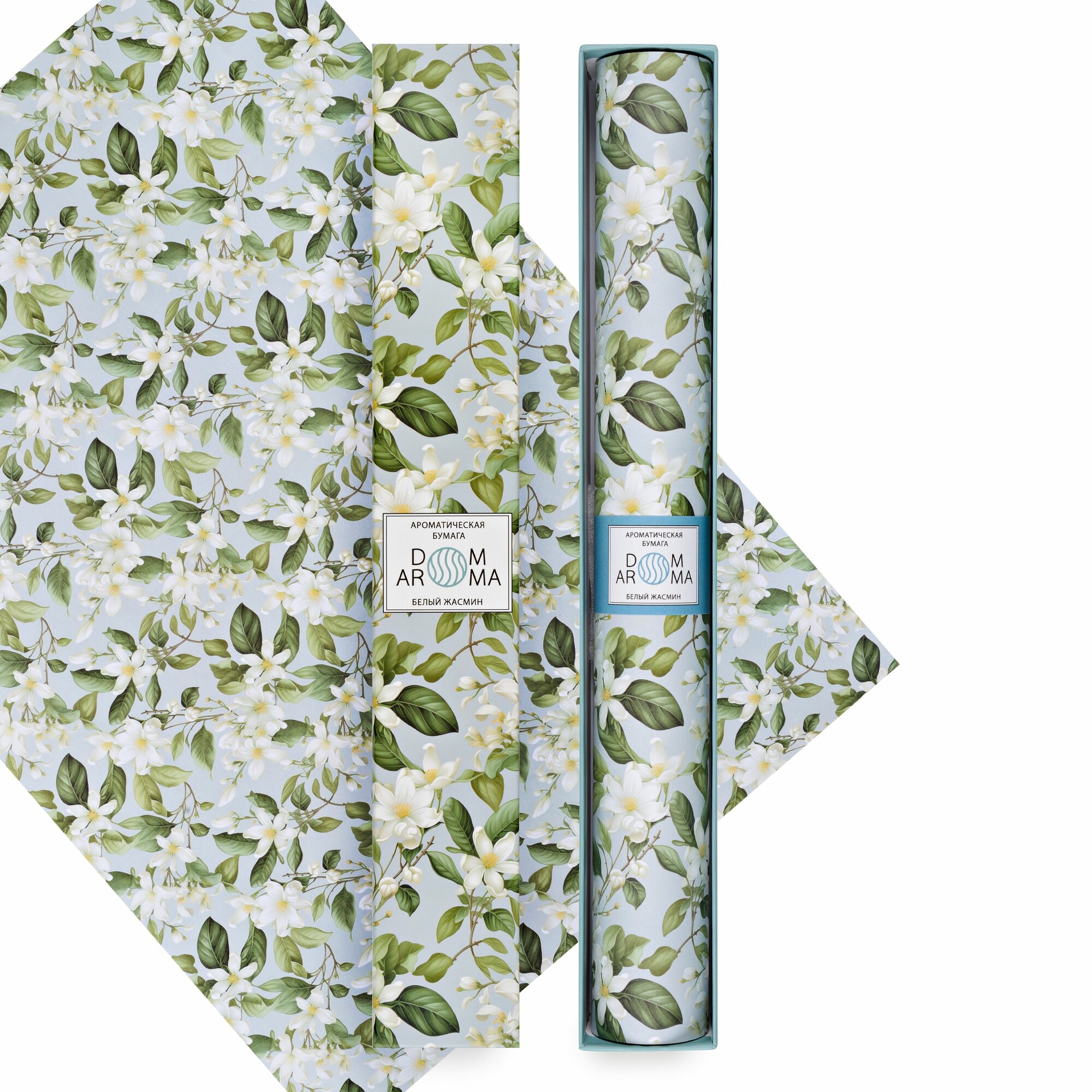Саше "белый жасмин" ароматическая бумага от DOM AROMA , набор, аромат жасмин, для шкафов и гардероба.