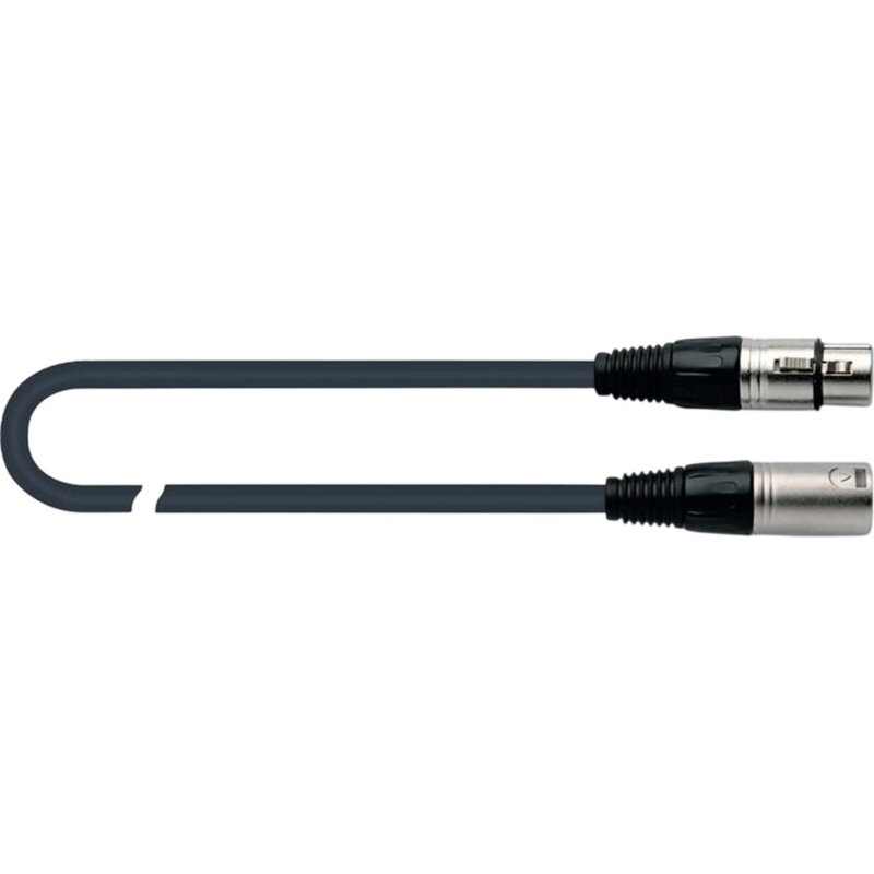 Кабель микрофонный Quik Lok MX775-3, разъемы XLR/F - XLR/M, 3м