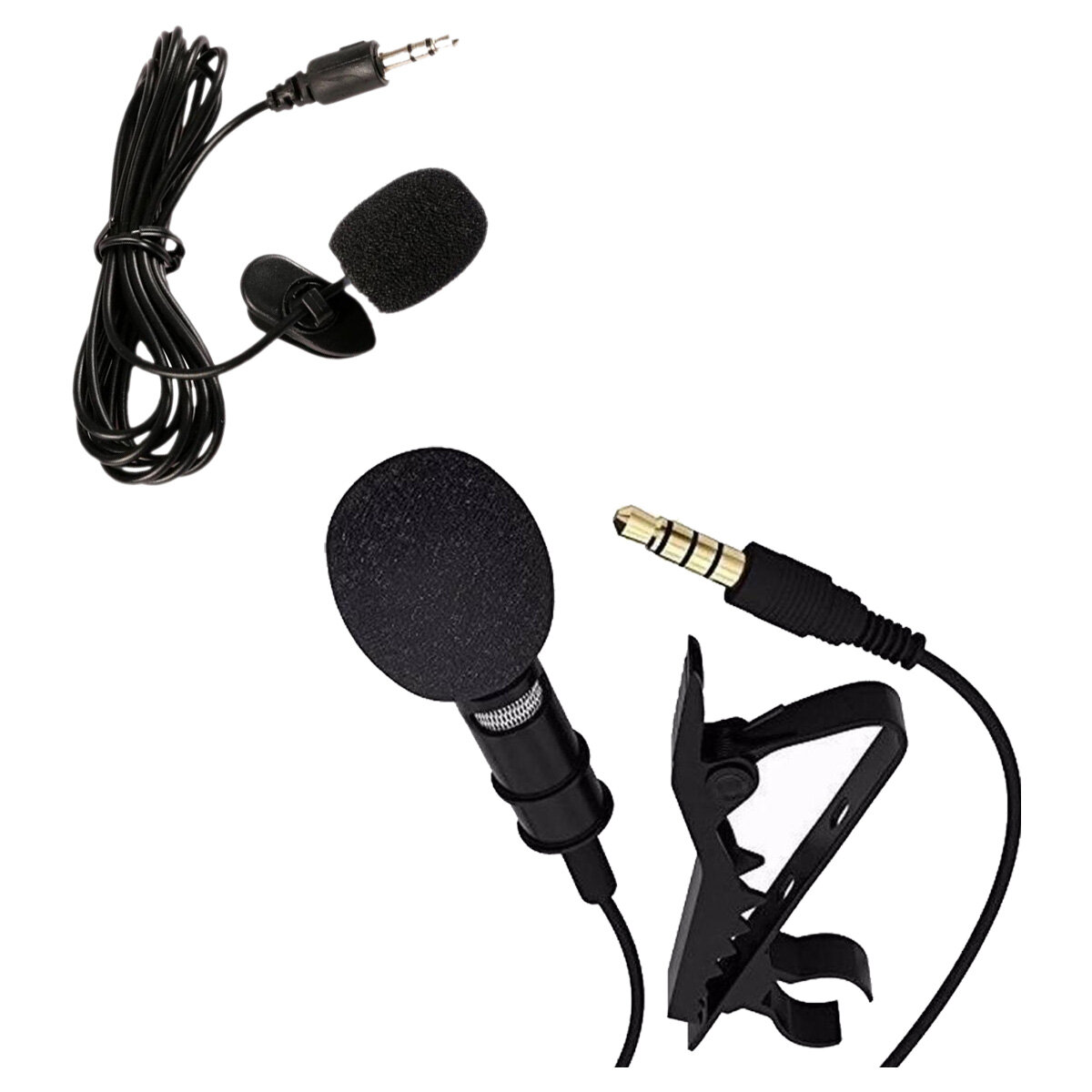 Микрофон 3,5 мм, микрофон-клипса, ошейник, микрофон для записи голоса, микрофон для мобильного ПК, ноутбука, микрофон дл