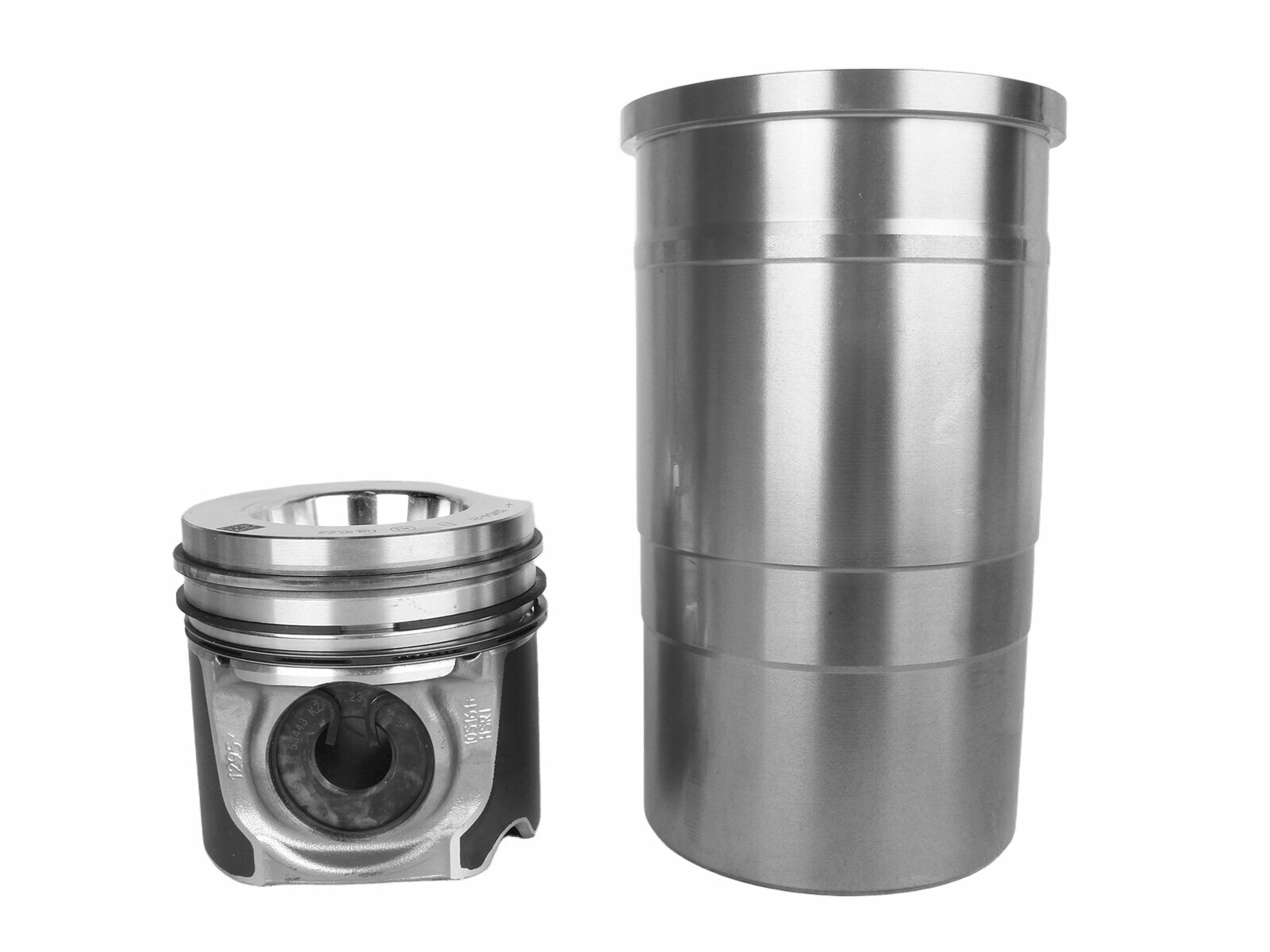 Гильза цилиндра ЯМЗ-534, 536, ЛИАЗ-529267, ПАЗ Вектор с поршнем (поршень с пальцем и кольцами) АО Автодизель 53404.1004006-21