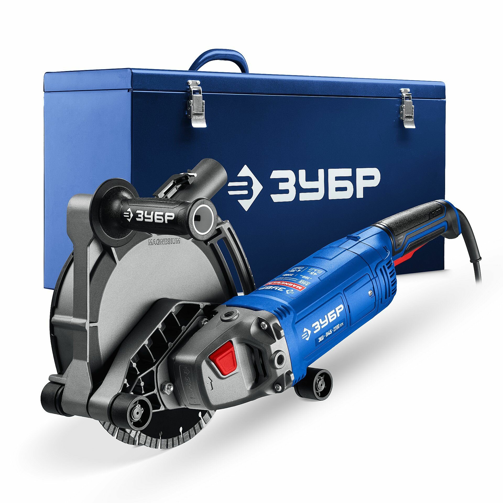 Штроборез (бороздодел) d 180 мм 2200 Вт 45 мм метал. ящик Зубр ЗШ-П45-2200 ПТК