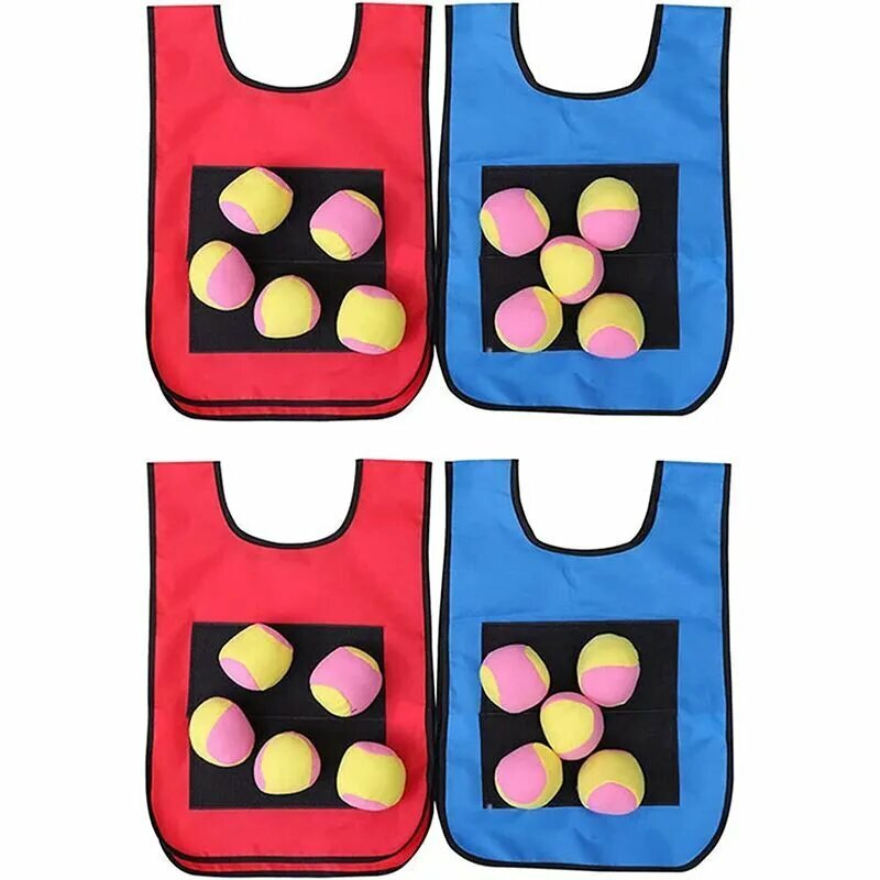 Baliciga игровой набор для активного отдыха, 4 липких жилета и 20 липких мячей