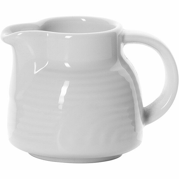 Молочник «Карат», фарфор, 40мл, D=5, H=5, L=7см, белый (Bauscher)