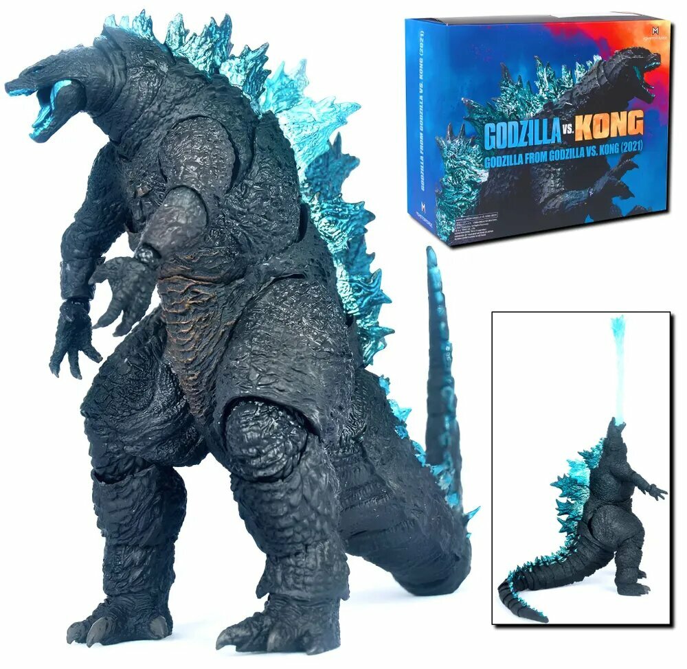 Фигурка Годзилла против Конга, Король монстров / Godzilla vs. Kong, King of the Monsters SHF (16см)