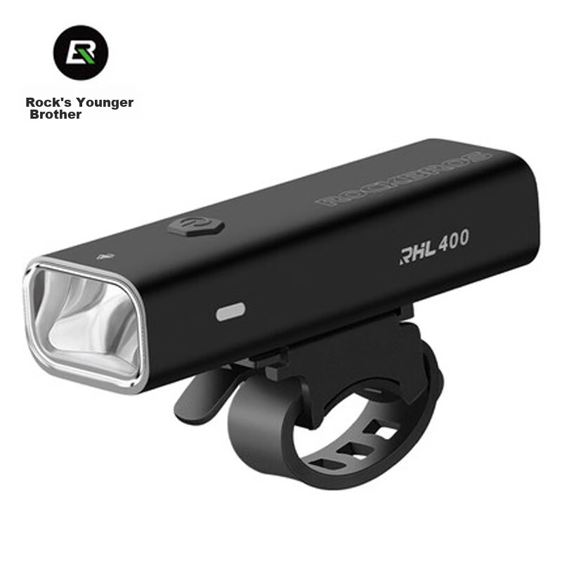 ROCKBROS Bicycle Front Light, High-Intensity Headlight for Night Riding, USB Rechargeable, Road And Mountain Bike Cycling Equipment