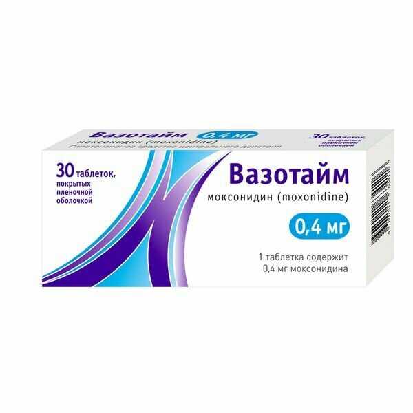 Вазотайм таблетки п/о плен. 0,4мг 30шт