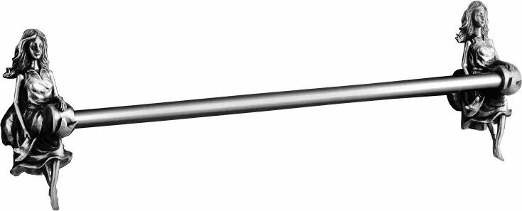 Держатель для полотенец Art&Max Афина (Athena) AM-0617-T матовый, латунный, держатель для полотенец в ванную, круглый, в стиле ретро