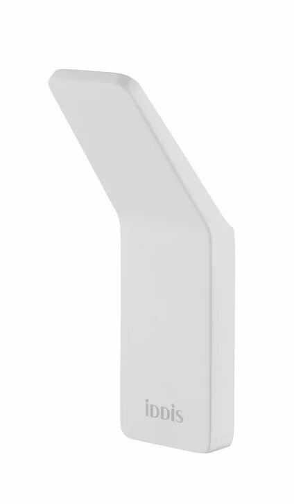 Крючок IDDIS Slide SLIWT10i41 металлический, белый, вешалка для полотенец в ванную