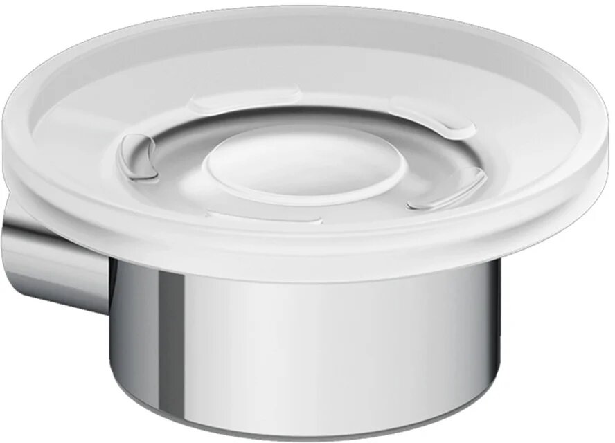 Мыльница Kludi Vela R 5898505 настенная, стеклянная, круглая, хром