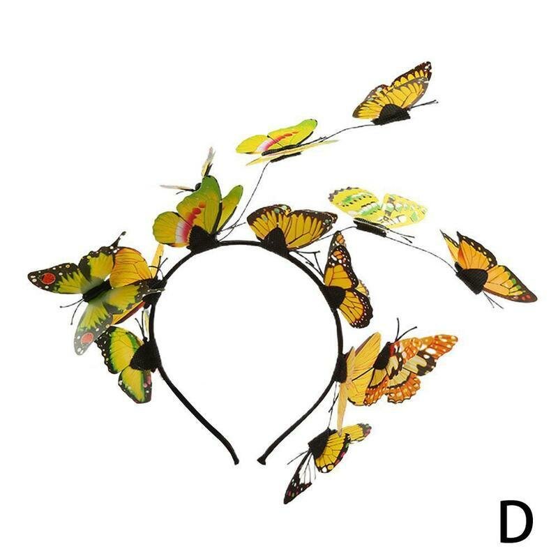 Диадема свадебная, венок на бабочка голову из цветов