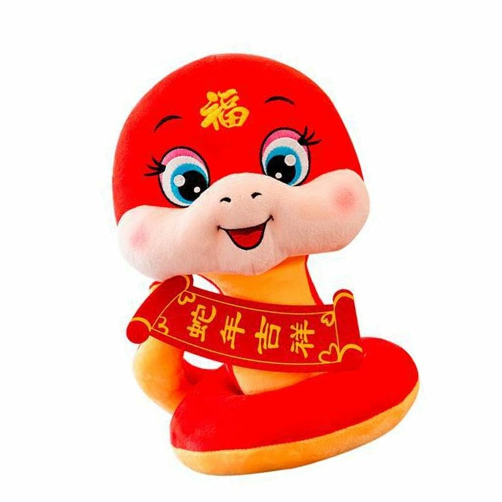 Чучело змеи игрушка плюшевая Новый год талисманы подарок прекрасный для детей