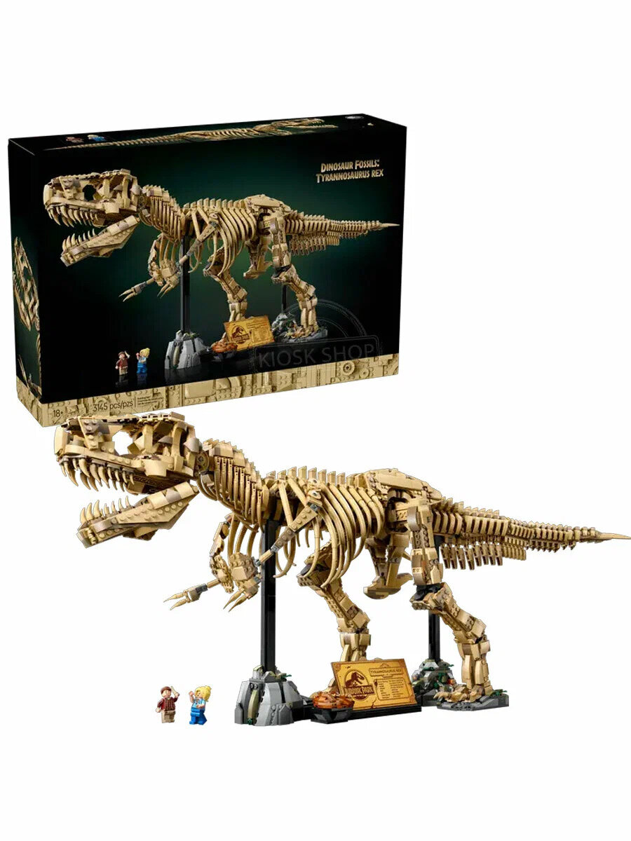 Конструктор Мир Юрского Периода "Тираннозавр Рекс", 3145 деталей, 2 мини-фигурки, от 14 лет