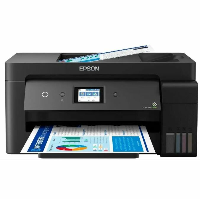 МФУ струйное Epson L14150 (C11CH96403/96502/96505) черный - цветная печать, А3, 1200x4800 dpi, ч/б - 38 стр/мин, USB, RJ-45 Ethernet