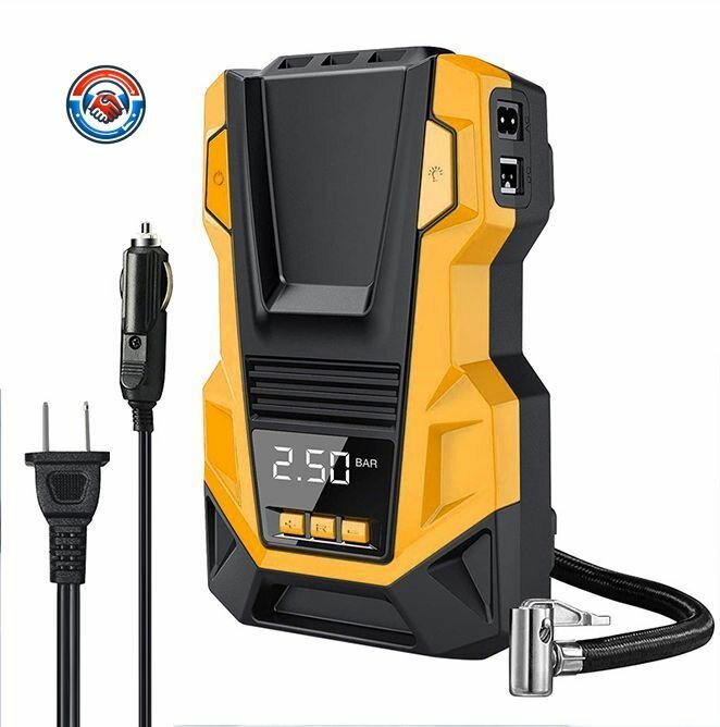 Насос для надувных изделий ручной и электрический универсальный насос для матраса, бассейна, лодки, кругов и игрушек, компактный и мощный помощник для отдыха на природе, даче и дома