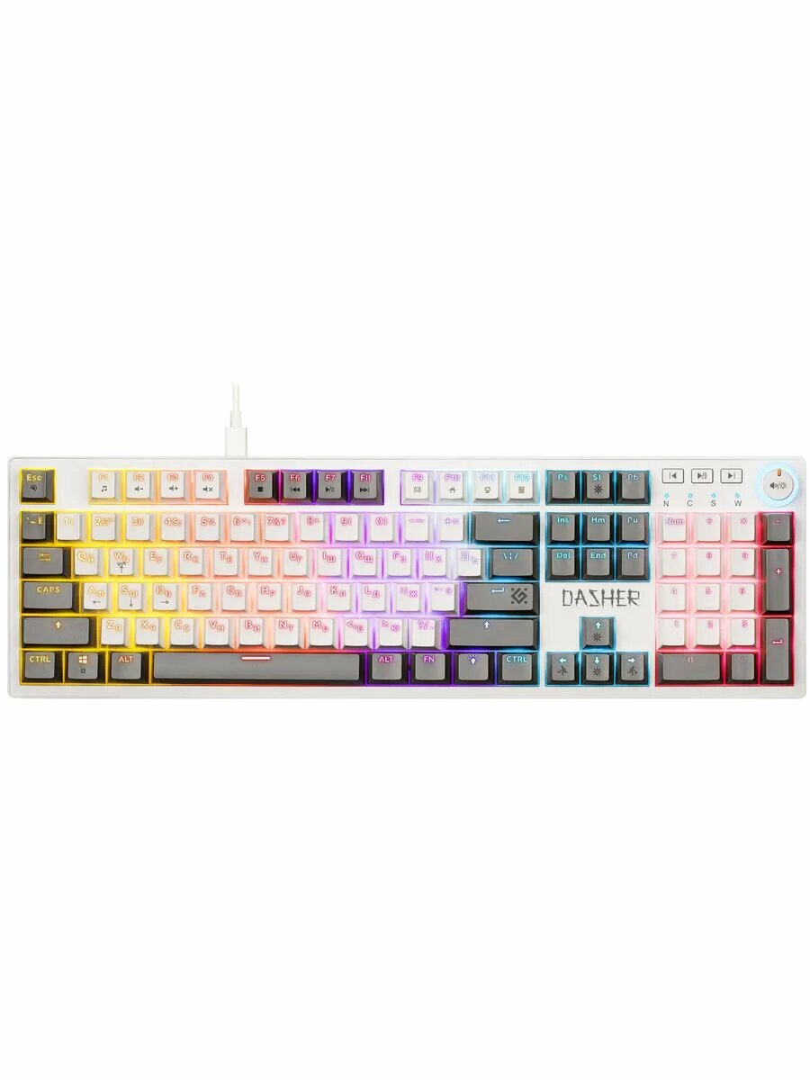 Клавиатура проводная игровая с подсветкой Dasher GK-472 RU