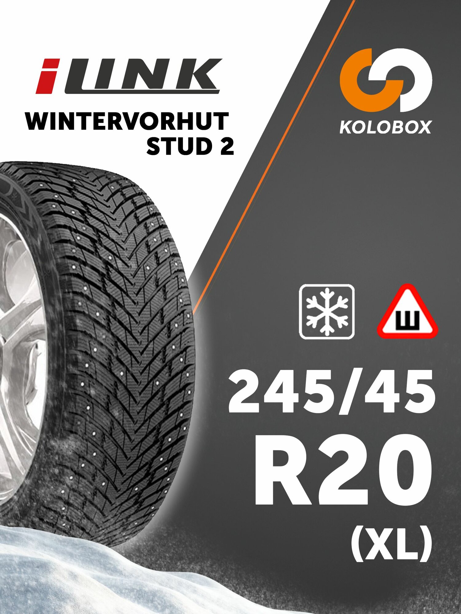 I-Link 245/45R20 103T WINTERVORHUT STUD 2 (XL) Шины