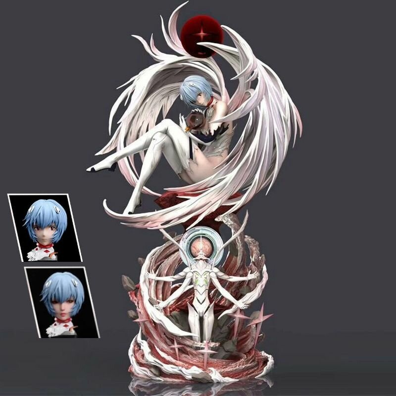 Фигурка Евангелион Рей Аянами Ангел / Evangelion Rei Ayanami Angel (46см)